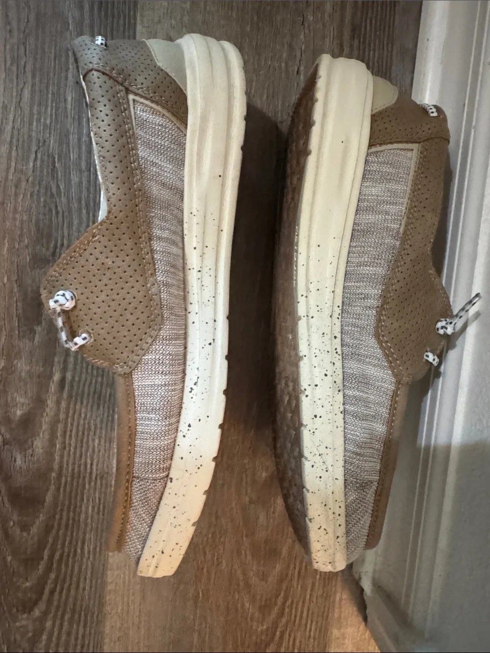 Hey Dude | Shoes | Hey Dude Mens Shoes Usa 2 Eu 45 Tan Worn Once | Poshmark